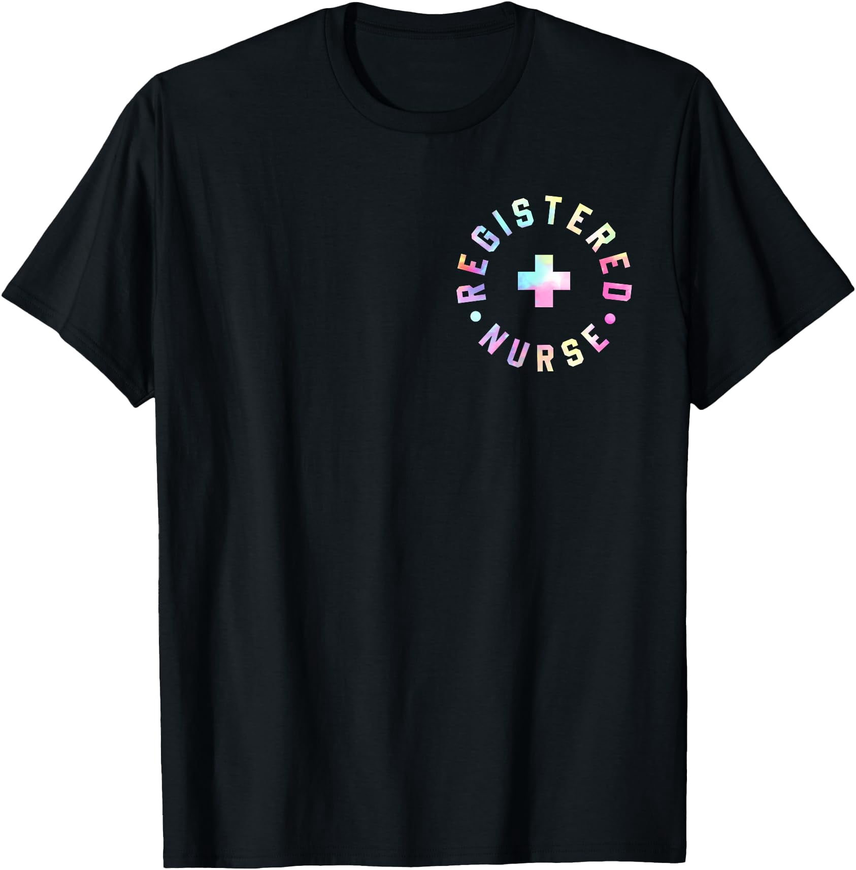 Colorful RN Staff Nursing T-Shirt with Registered Nurse Design for ...