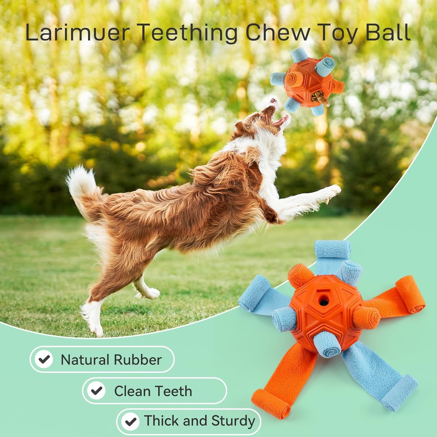 Colorful Rainbow Dog Chew Enrichment Toys - Ideal for Puppies of All ...