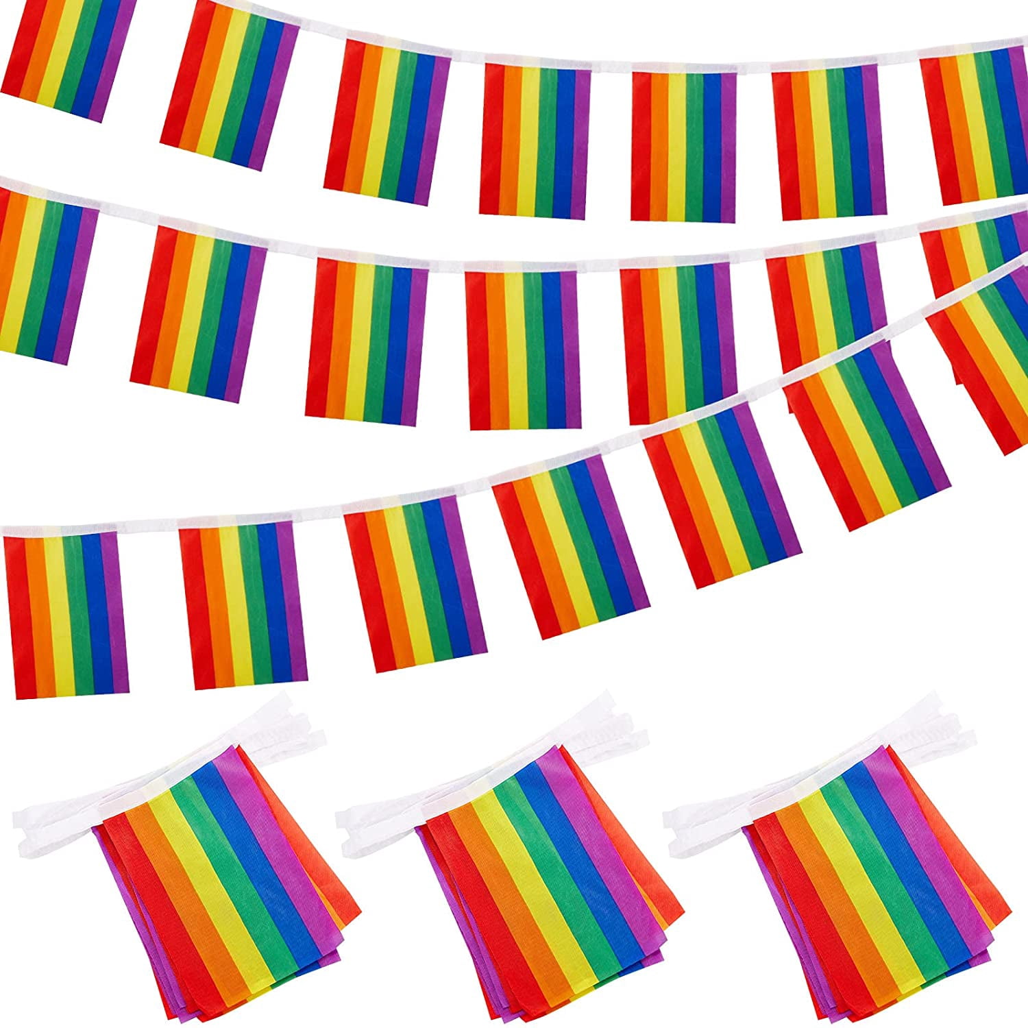 Colorful Rainbow Flag Banner for Indoor and Outdoor Human Party ...