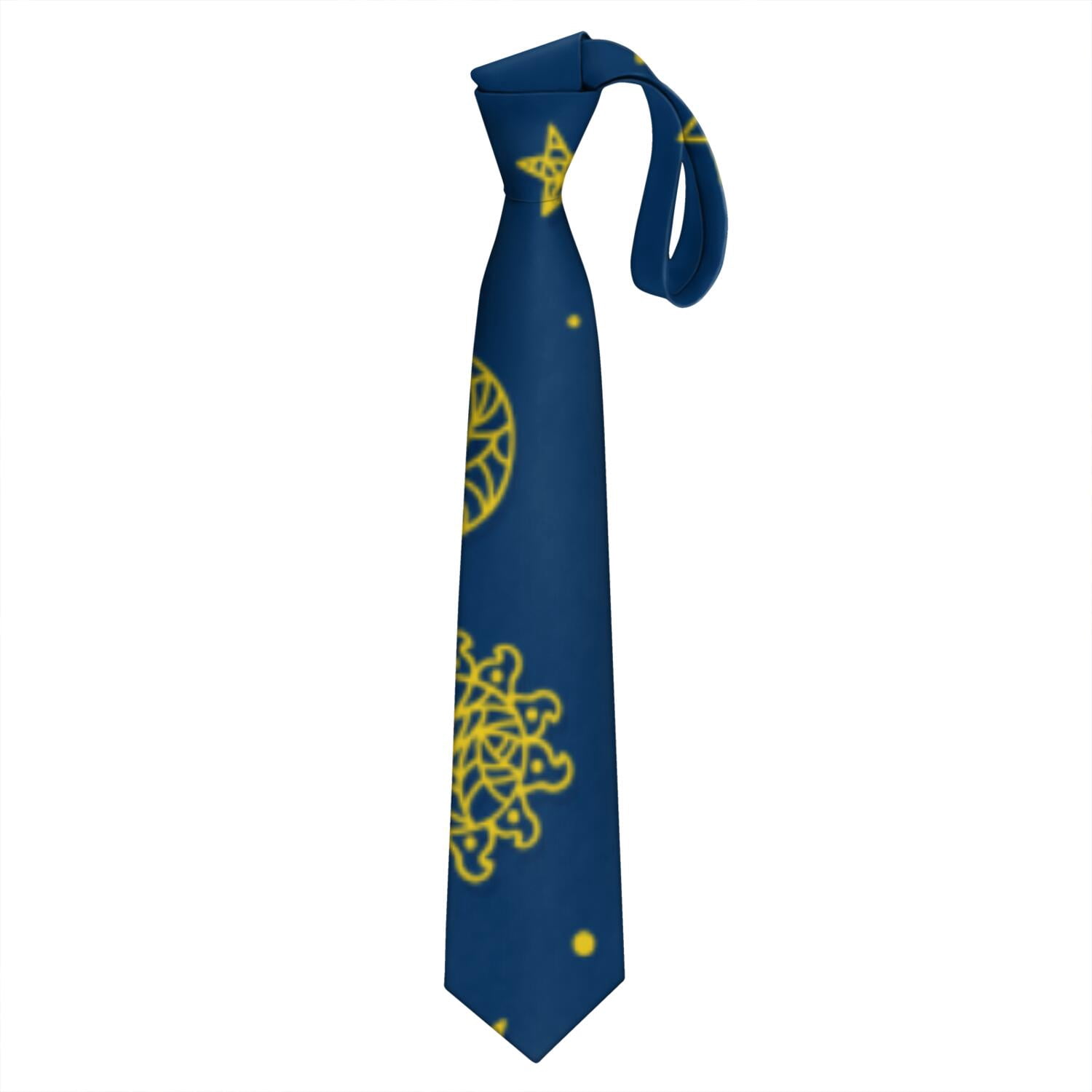 Colorful Rainbow Space-Themed Men's Tie - Cute Astronaut & Planets ...