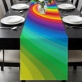 Colorful Rainbow Vortex Table Runner 70 Inches Long,Kitchen Dining ...