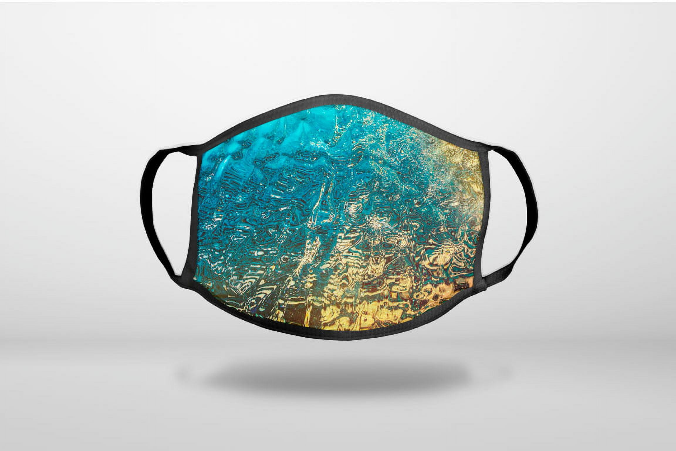 Colorful Rainbow Waterfall - 3-Ply Reusable Soft Cloth Face Covering ...