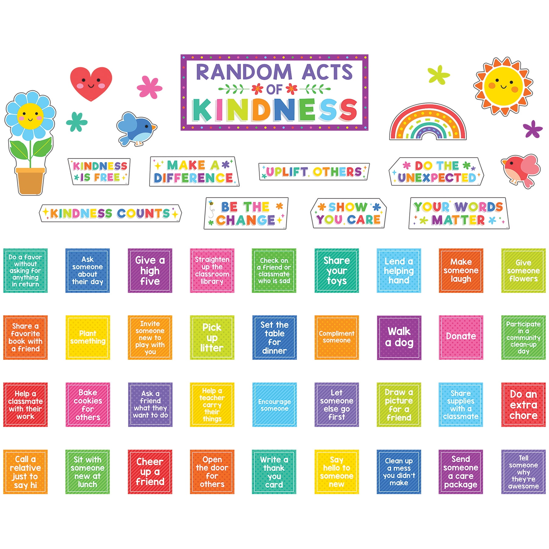 Teacher Created Resources Colorful Random Acts of Kindness Bulletin ...