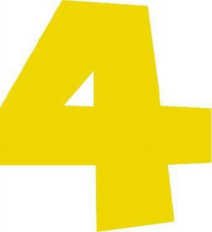 Colorful Rating Number 4 Stock Illustration Cartoon Character Wall Art ...