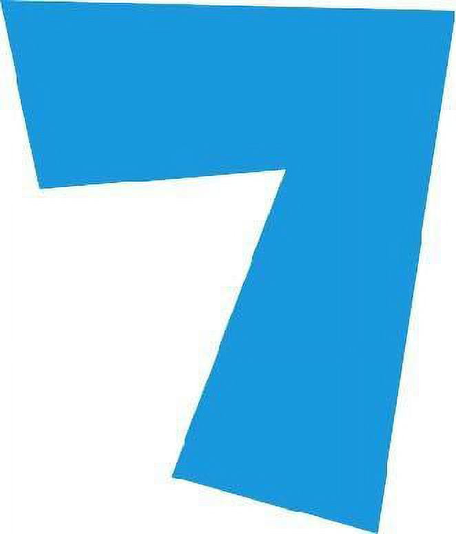 Colorful Rating Number 7 Stock Illustration Cartoon Character Wall Art ...