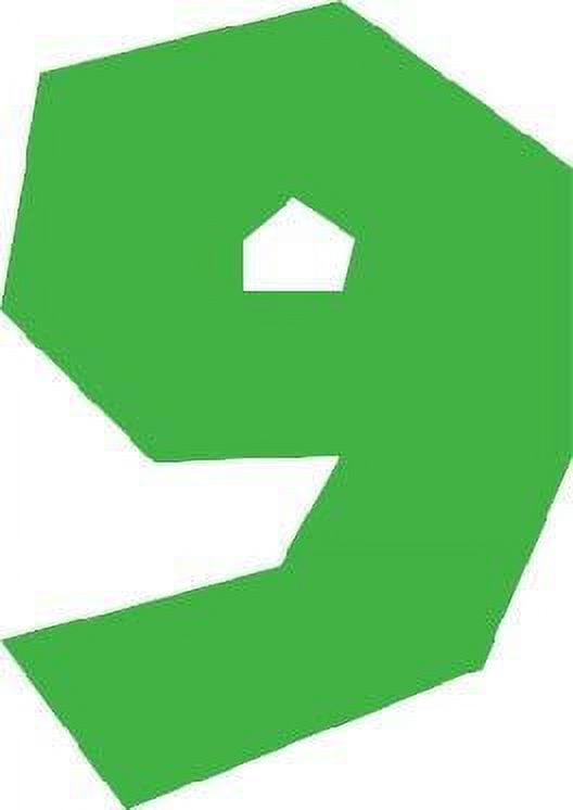 Colorful Rating Number 9 Stock Illustration Cartoon Character Wall Art ...