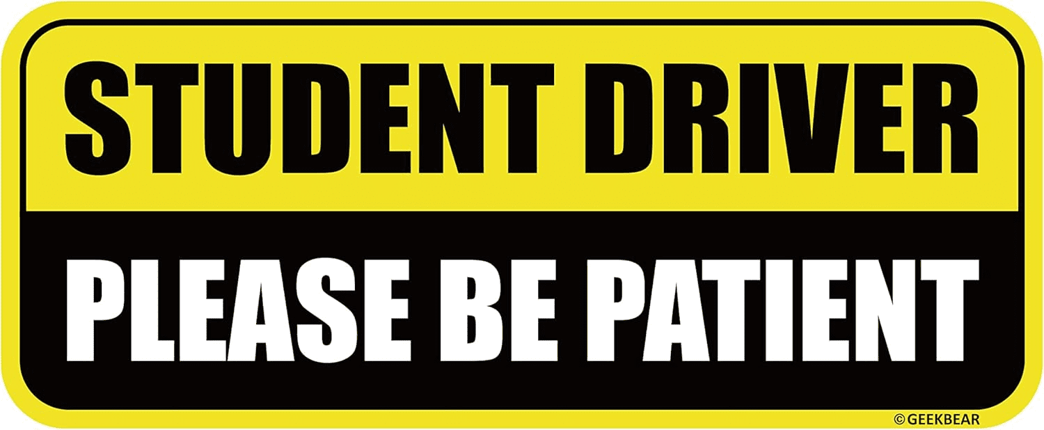 Colorful Reflective Student Driver Car Magnet - Weather-Resistant ...