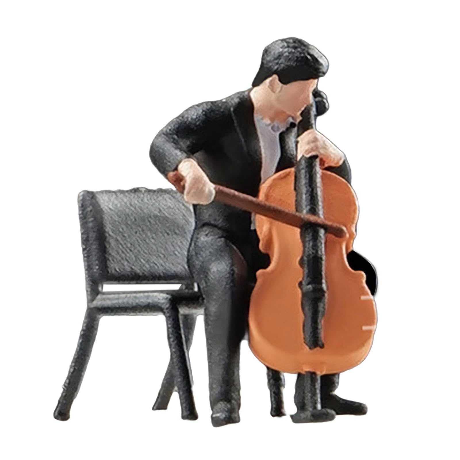 Colorful Resin Violin Figures 1/64 Scale for Family Entertainment ...
