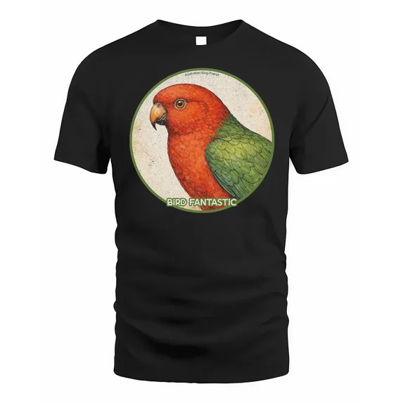 Colorful Retro Australian King-Parrot Bird Design Premium Tri-Blend ...