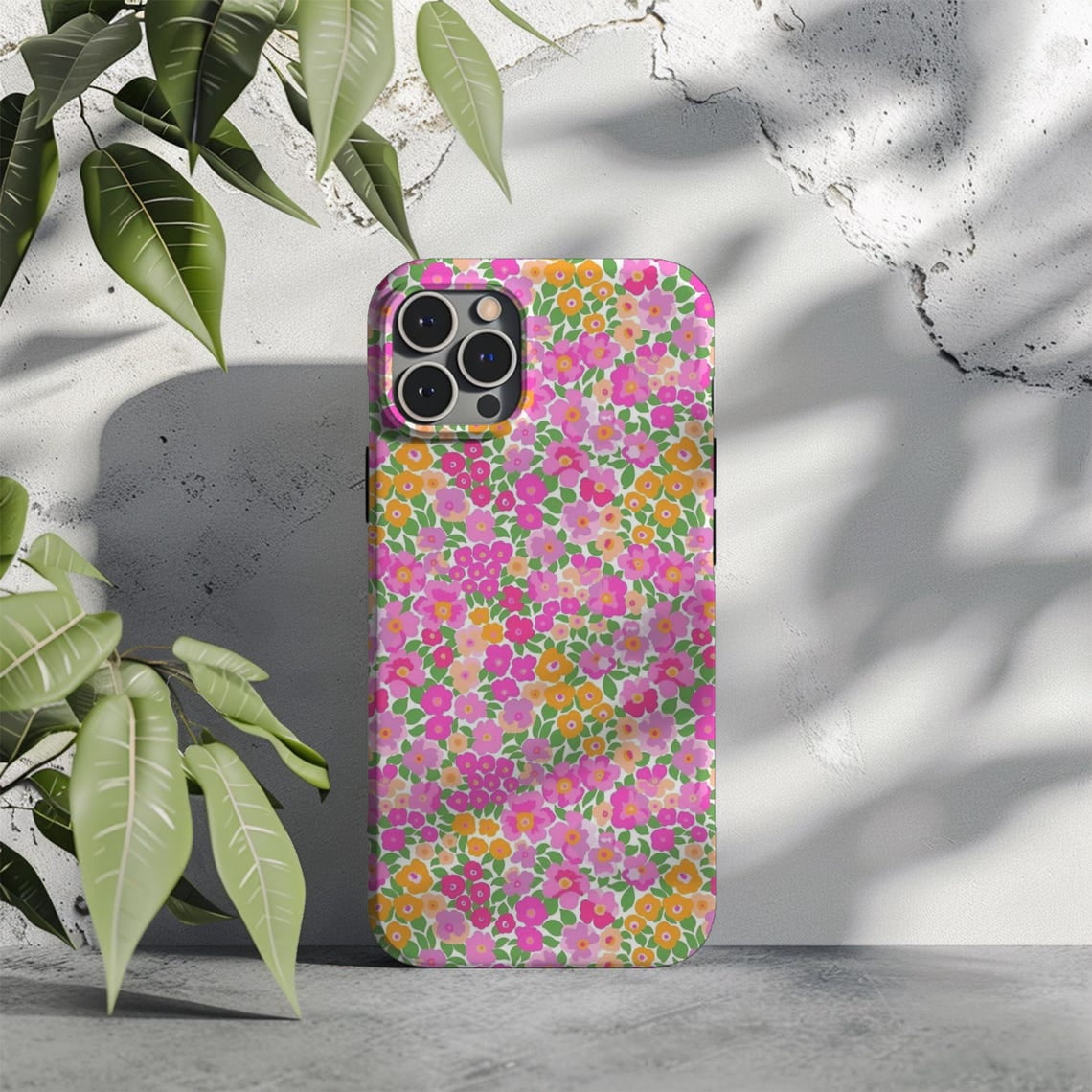 Colorful Retro Floral Pattern Phone Case Compatible with iPhone 11 to ...