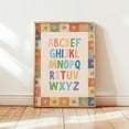 Colorful Retro Kid Alphabet Poster Rolled Posters, Nursery Educational ...