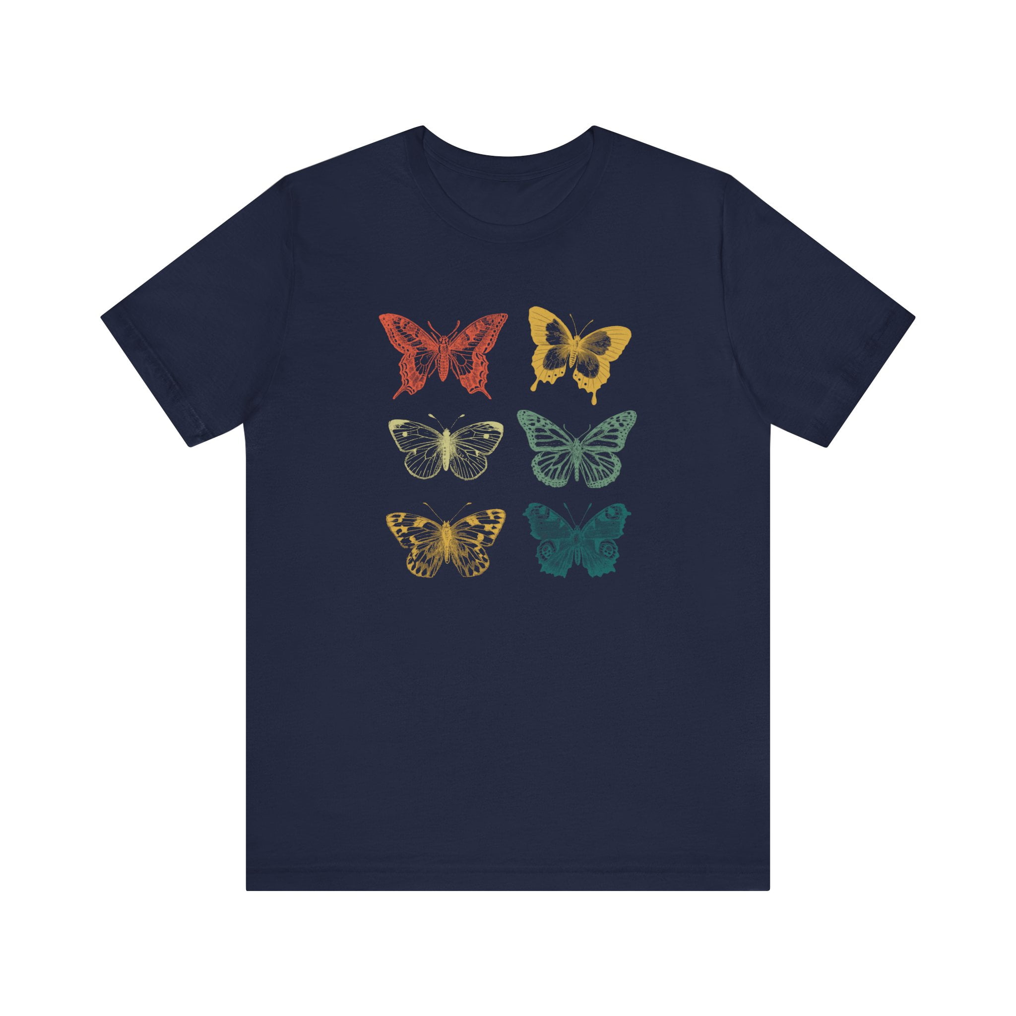 Colorful Retro Monarchs Butterflies Entomologist t shirt butterfly ...