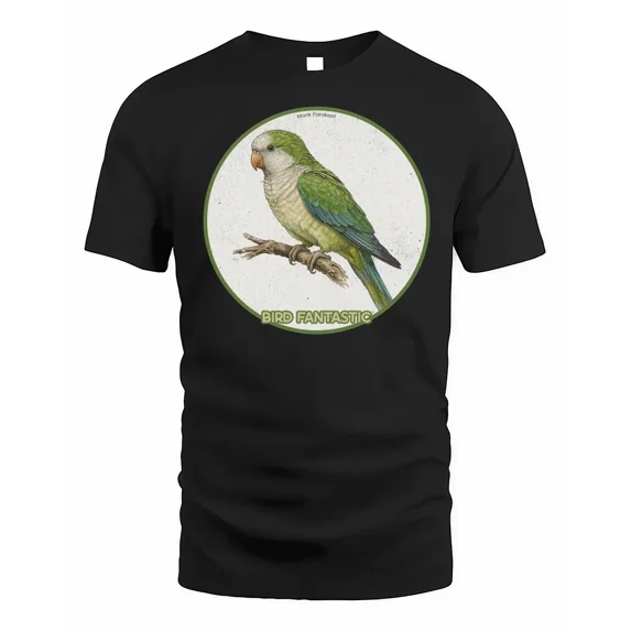 Colorful Retro Monk Parakeet Bird Design Shirt - Walmart.com