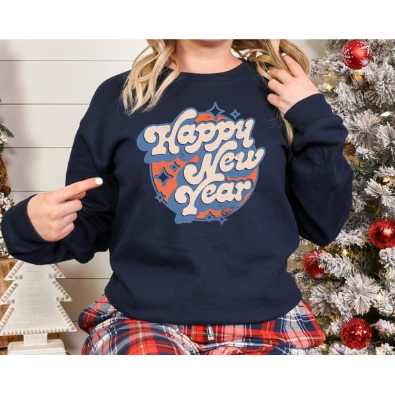 Colorful Retro New Year's Eve Shirt,2023 Happy New Year T-Shirt,Happy ...