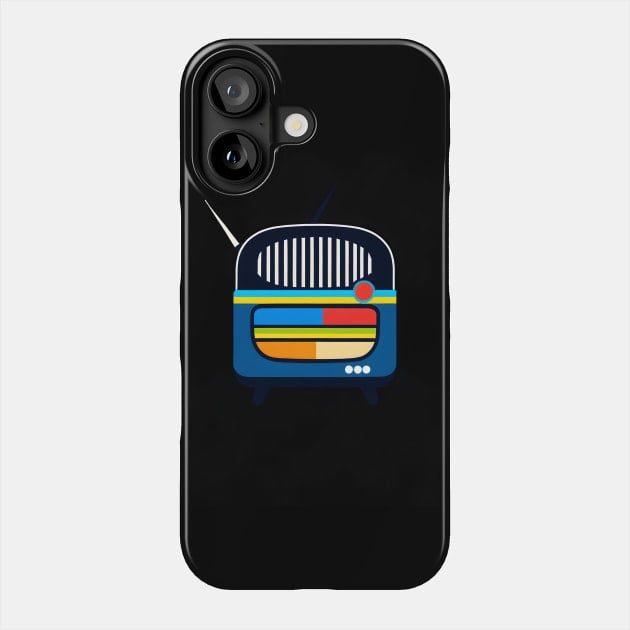 Colorful Retro Wave Vintage Radio 80s Style Icon Case for iPhone 11,12 ...