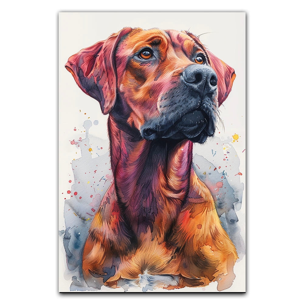 Colorful Rhodesian Ridgeback Wall Art Abstract Dog Posters Animal ...