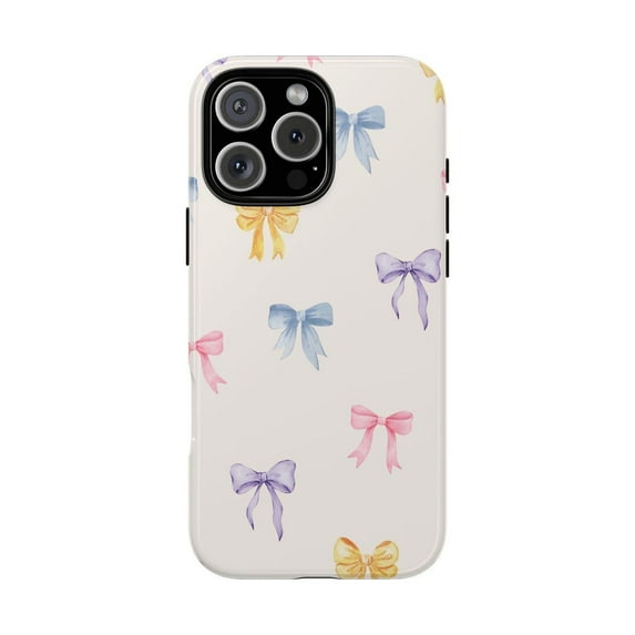 Colorful Ribbon Bow Pastel Cute Coquette Art for iPhone 17 16 15 14 13 ...