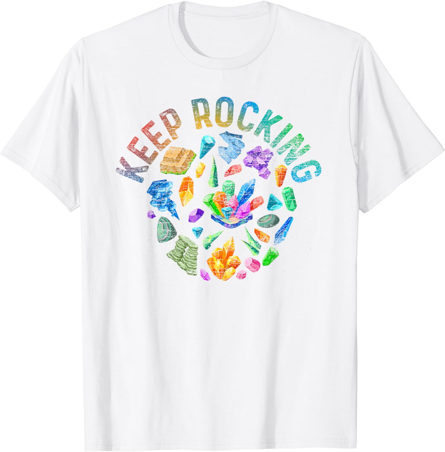 Colorful Rock Collector Earth Scientist Gift Funny Geology T-Shirt ...