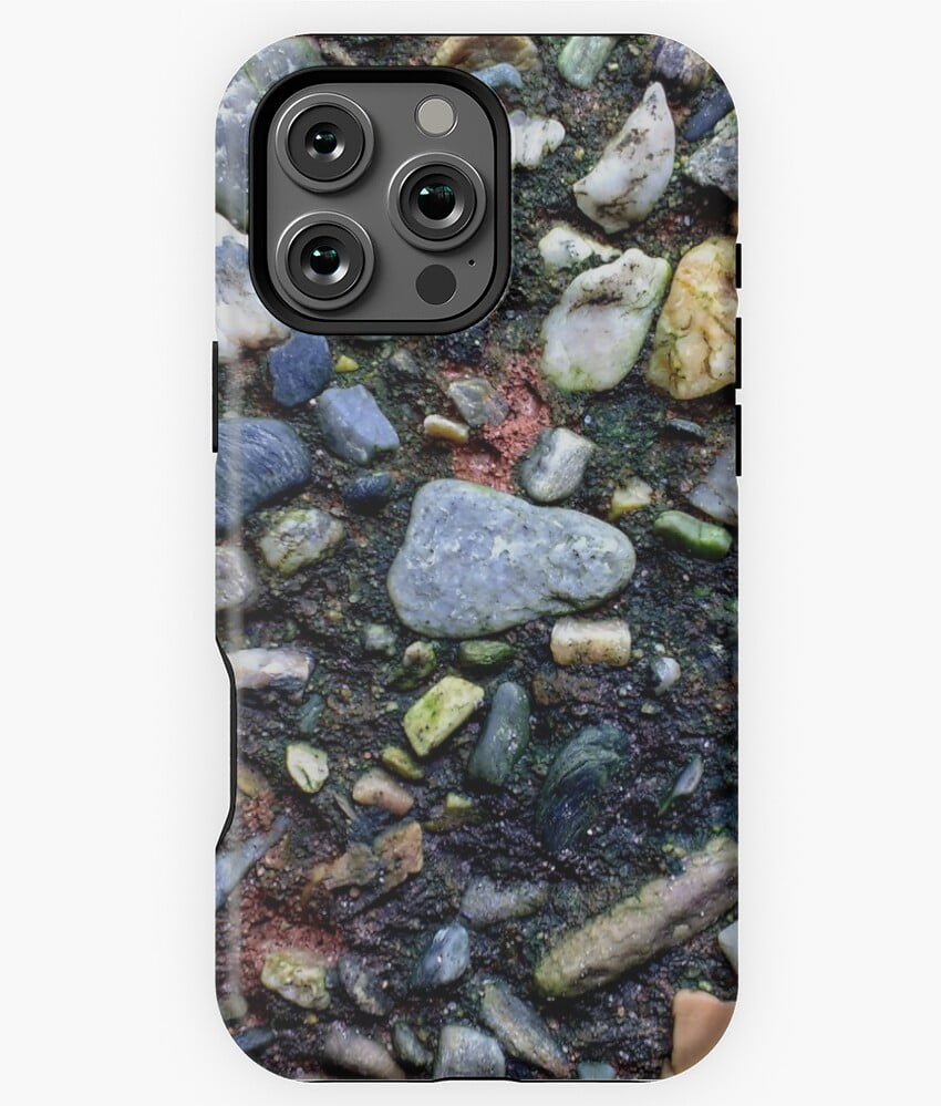 Colorful Rock Stone Texture Phone Case for iPhone 16 15 14 13 12 11 Pro ...