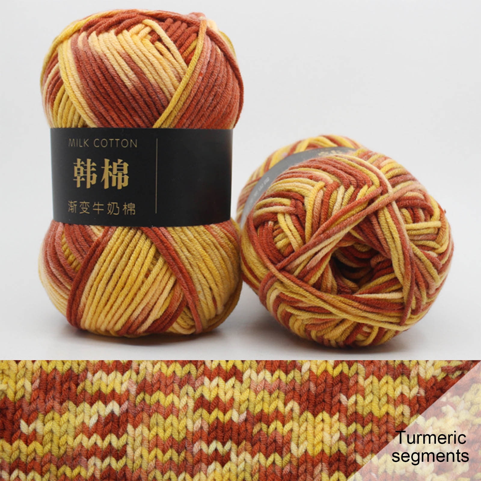 Colorful Rolls Yarn for Crocheting Bulk ,Rainbow Milk Cotton Yarn for ...