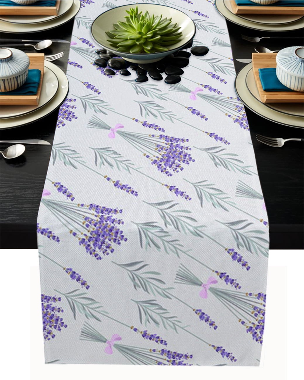 Colorful Rose Flower Modern Table Runners Mat Coasters Holidays Party ...