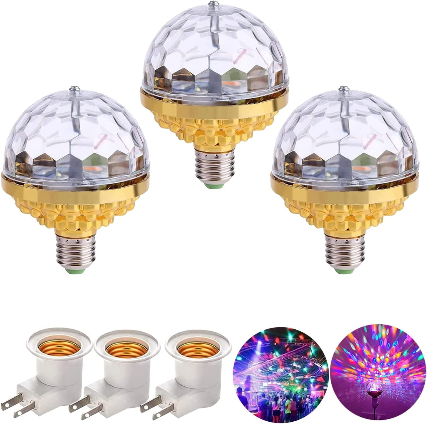 Colorful Rotating Magic Ball Light, Party Lights Disco Ball, Mirror ...