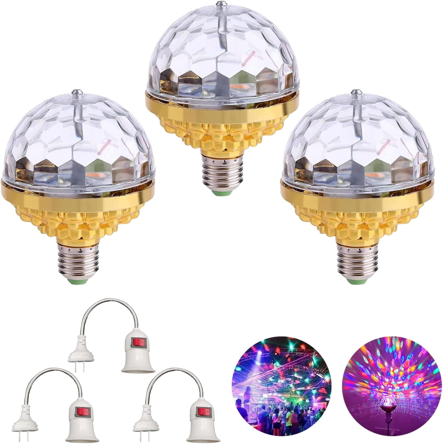 Colorful Rotating Magic Ball Light, Party Lights Disco Ball, Mirror ...