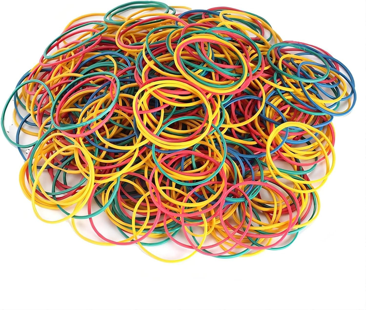 Colorful Rubber Bands - Durable Multicolored Stretchable Office ...