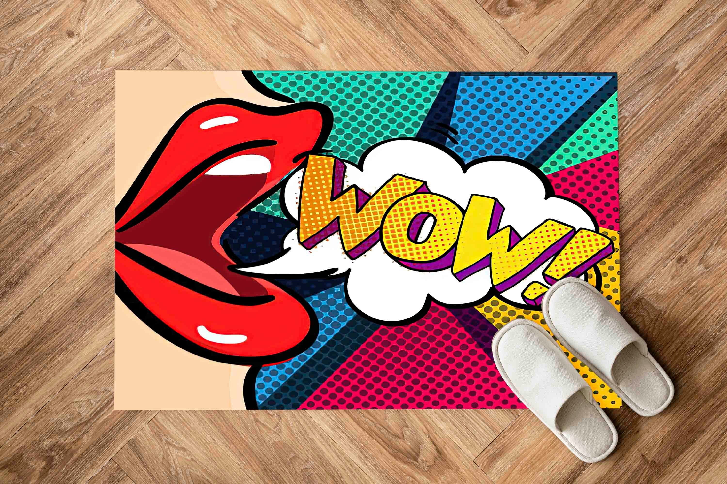 Colorful Rugs, Girl Room Rugs, WOW Woman Rug, POP ART Rugs ...