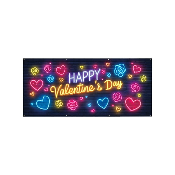 Colorful S Heart Shape Garage Door Decoration Romantic Hanging Banner ...