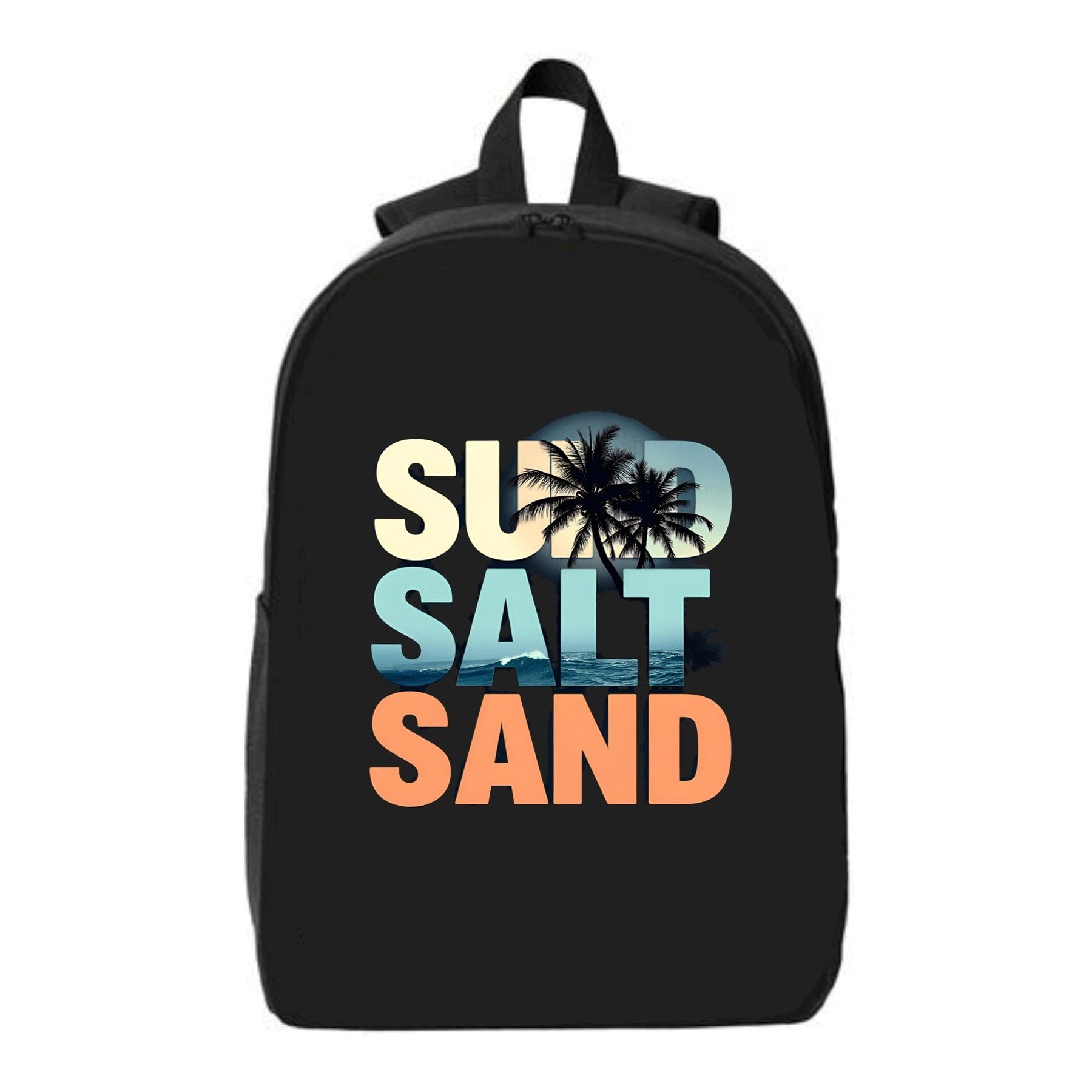 Colorful " SU SO SALT SAND " Design Laptop Backpack - Fits 15 " Laptop ...