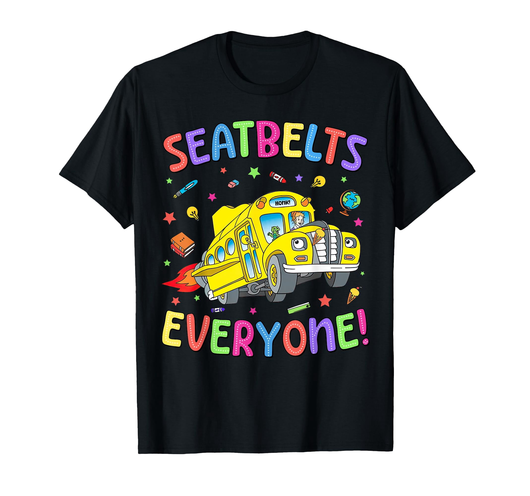 Colorful School Bus Graphic T-Shirt for Back to School Fun - Walmart.com