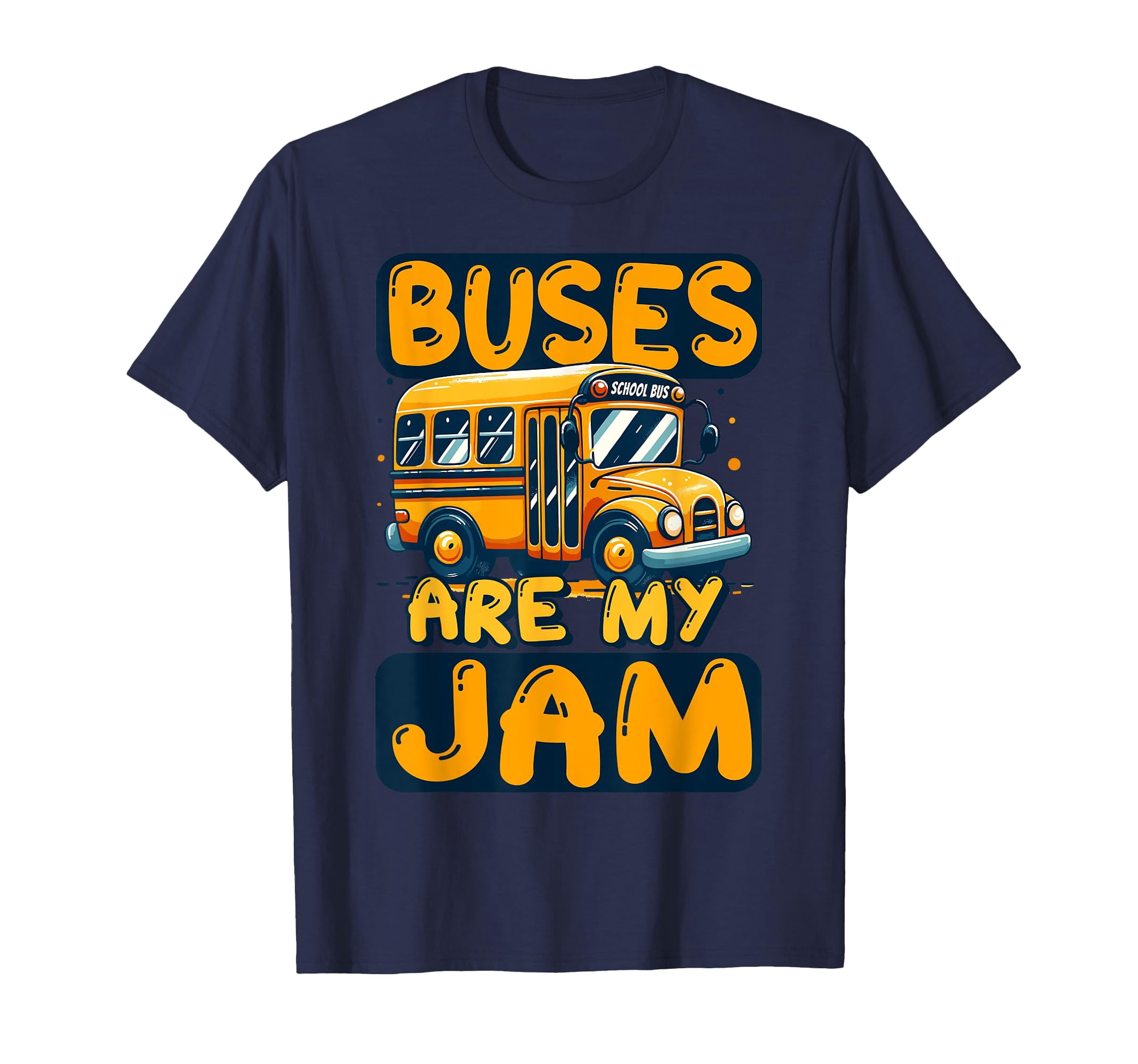 Colorful School Bus Illustration T-Shirt for Fun and Playful Style ...