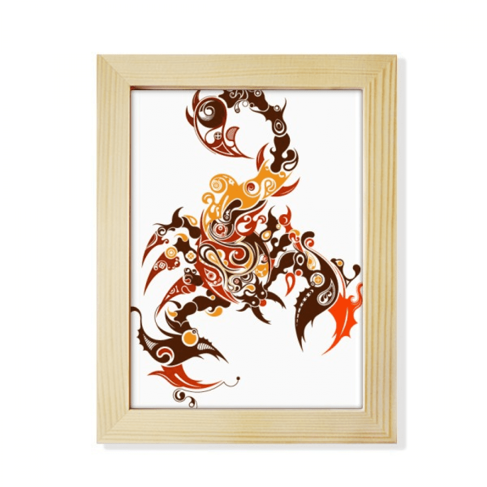 Colorful Scorpion Animal Art Outline Desktop Adorn Photo Frame Display ...
