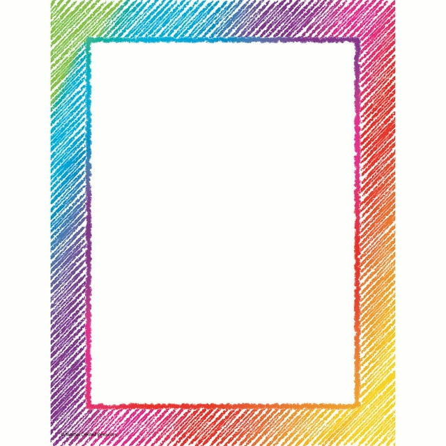 Colorful Scribble Computer Paper - 50 sheets per pack, 3 packs ...