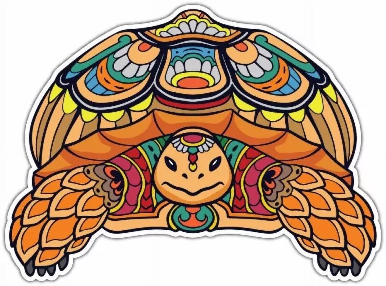 Colorful Sea Turtle Mandala Ocean Car Window Stickerphone Decal Water ...