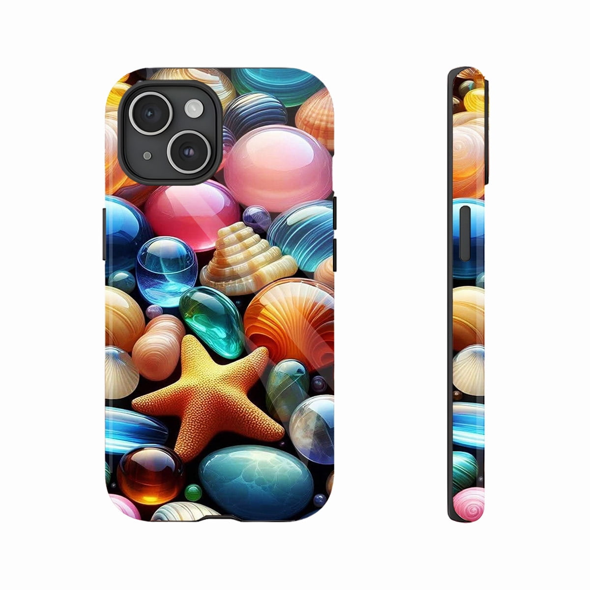 Colorful Seashell Starfish Design Durable Shockproof Phone Case for ...