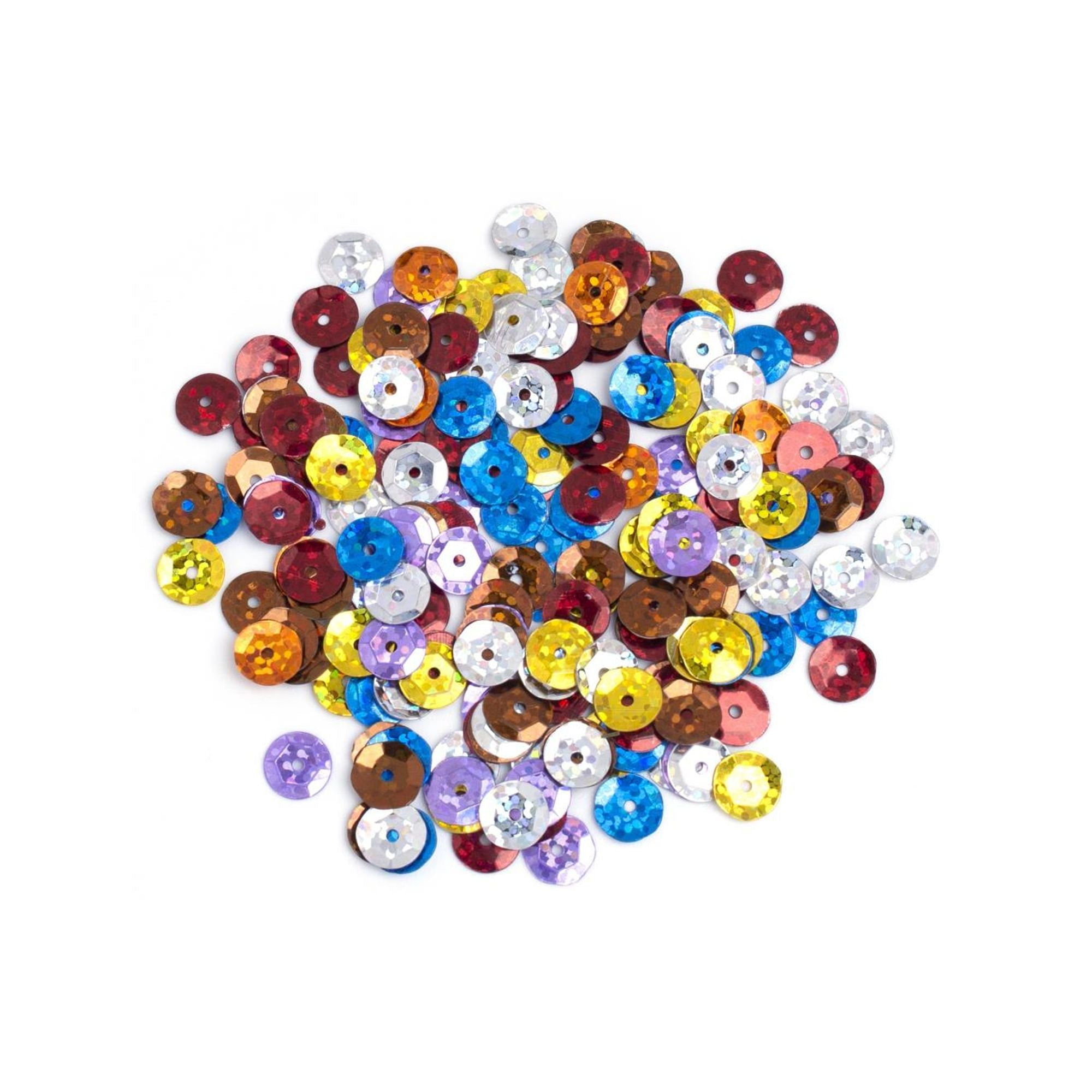 Colorful Sequins | 8mm Multi-Color Sequins | Multicolored Rainbow ...