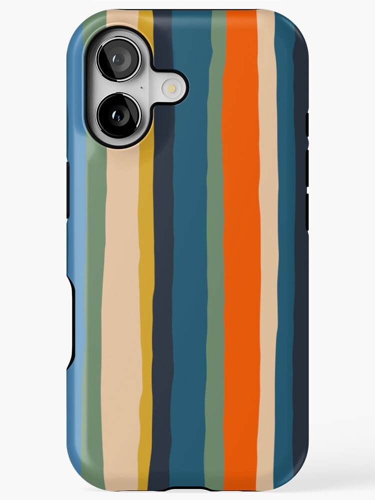 Colorful Serrate Stripes Irregular Vertical iPhone Case 11 12 13 14 15 ...