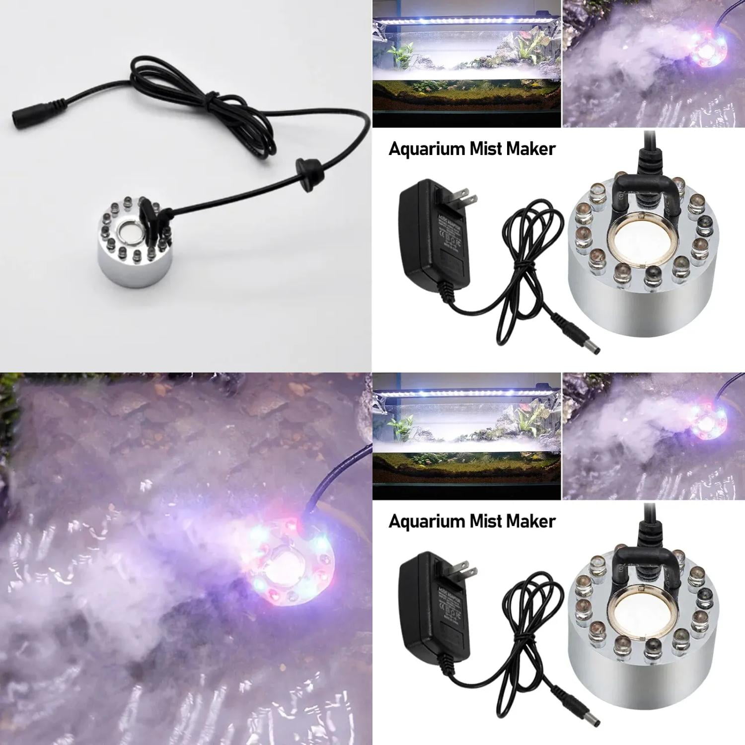 Colorful Seven LED Ultrasonic Mister for Aquarium Fountain Pond ...