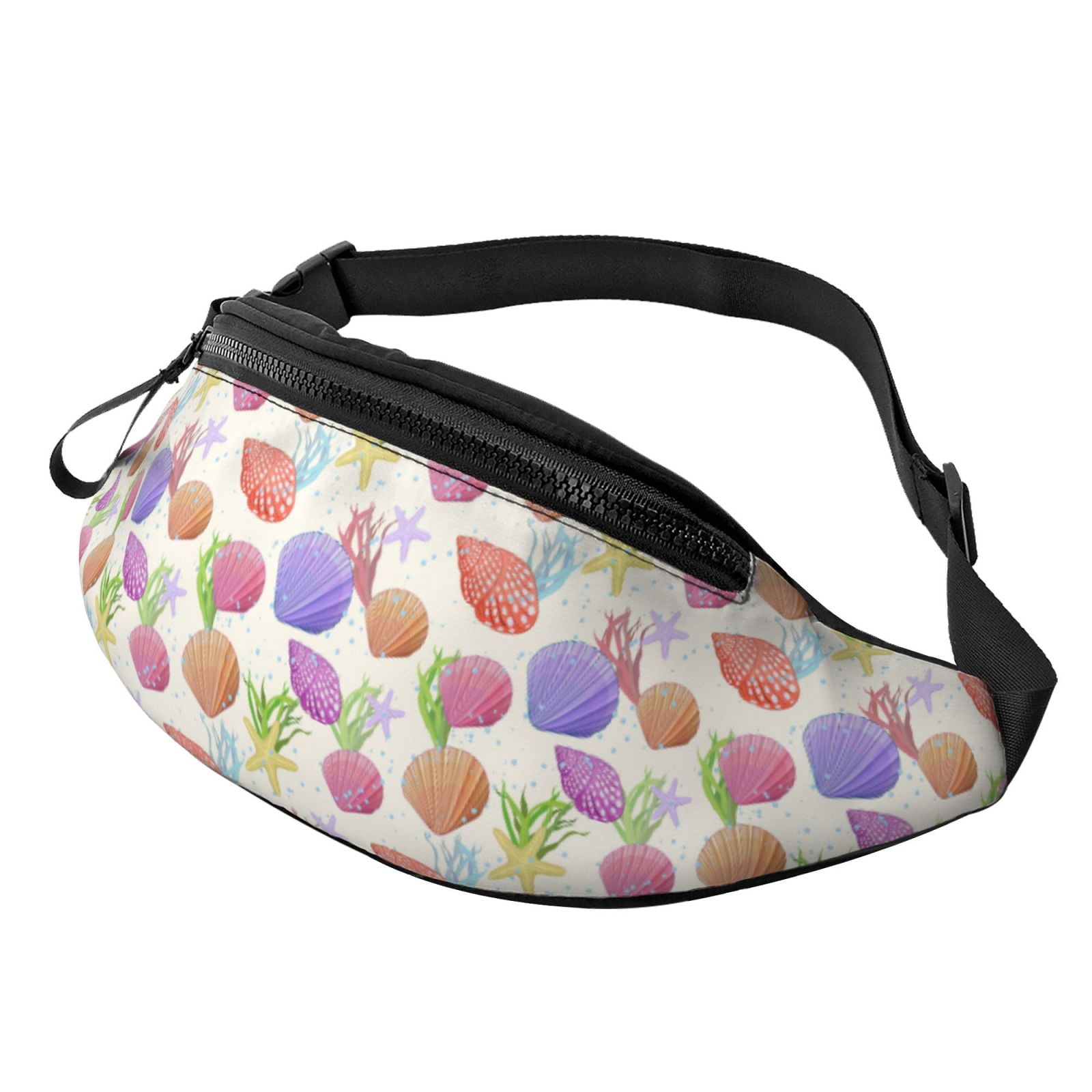 Colorful Shell Conch Fanny Packs Waist Bag Crossbody Bags for Women Men ...