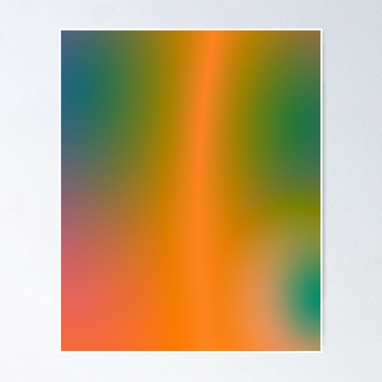 Colorful Sherbert Gradient UNFRAMED Poster, 18x24 - Walmart.com