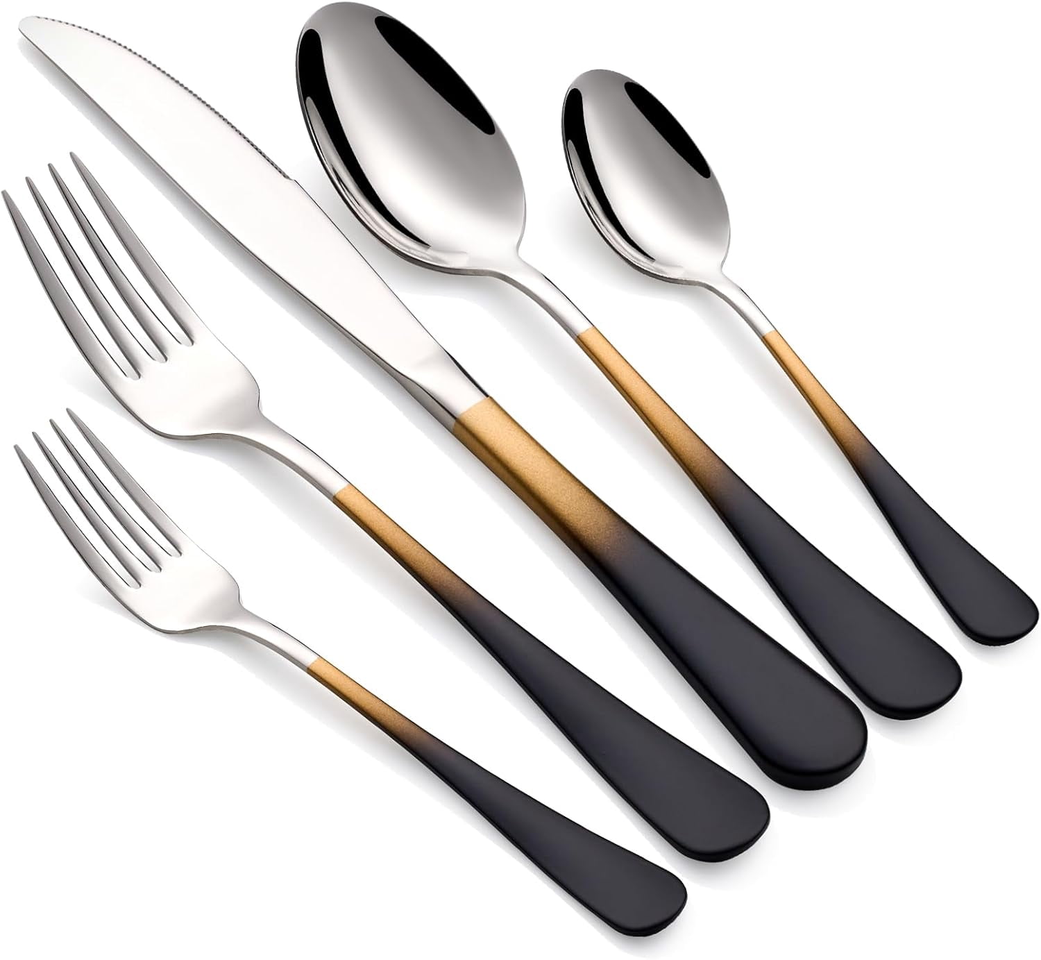 Colorful Silverware Set 20 Piece 18/0 Stainless Steel Flatware Pink and ...