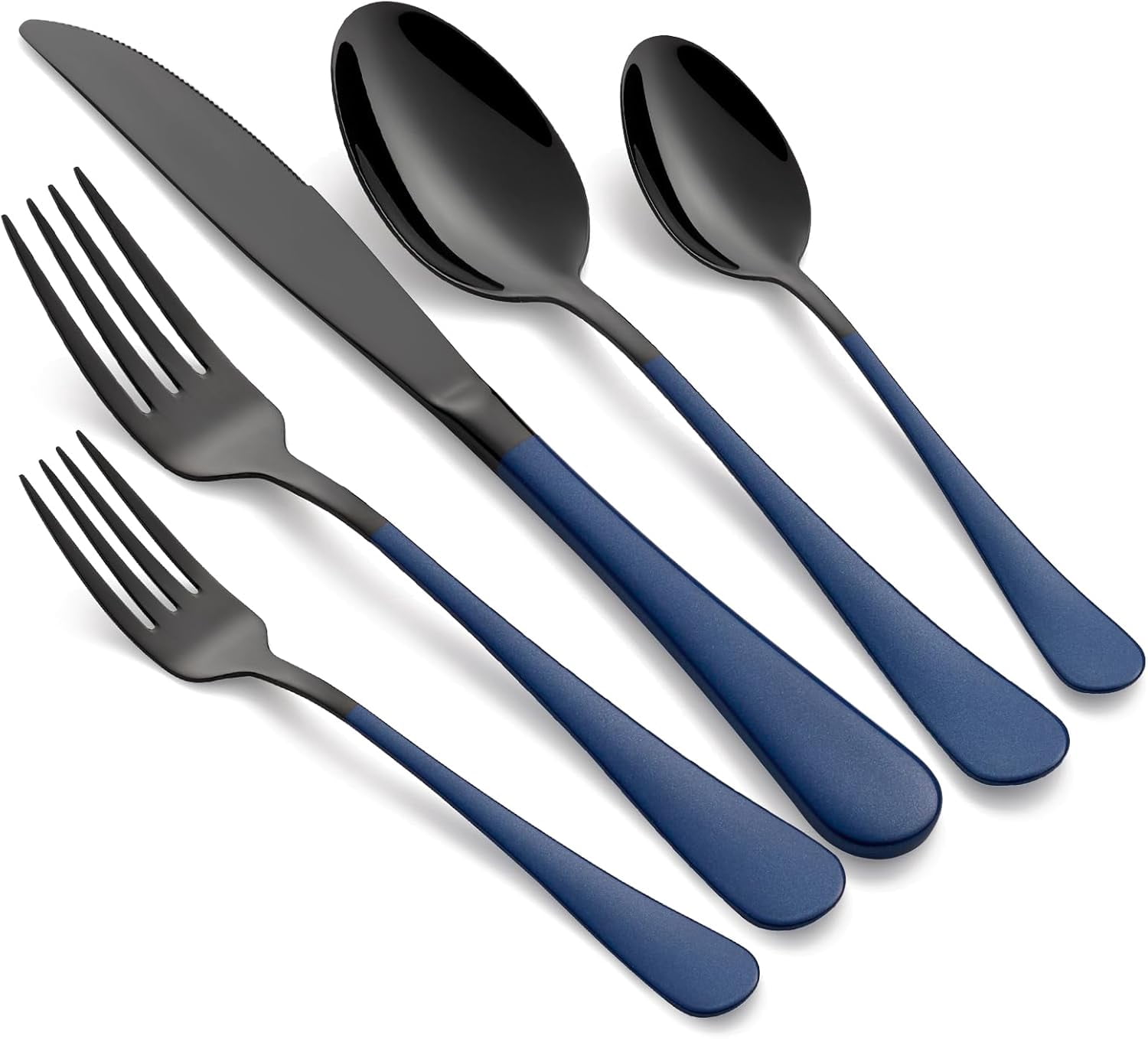 Colorful Silverware Set 20 Piece 18/0 Stainless Steel Flatware Pink and ...