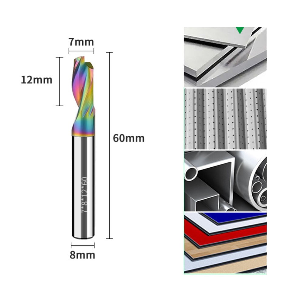 Colorful Single-Edge Aluminum Milling Cutter Aluminum Alloy Punching ...