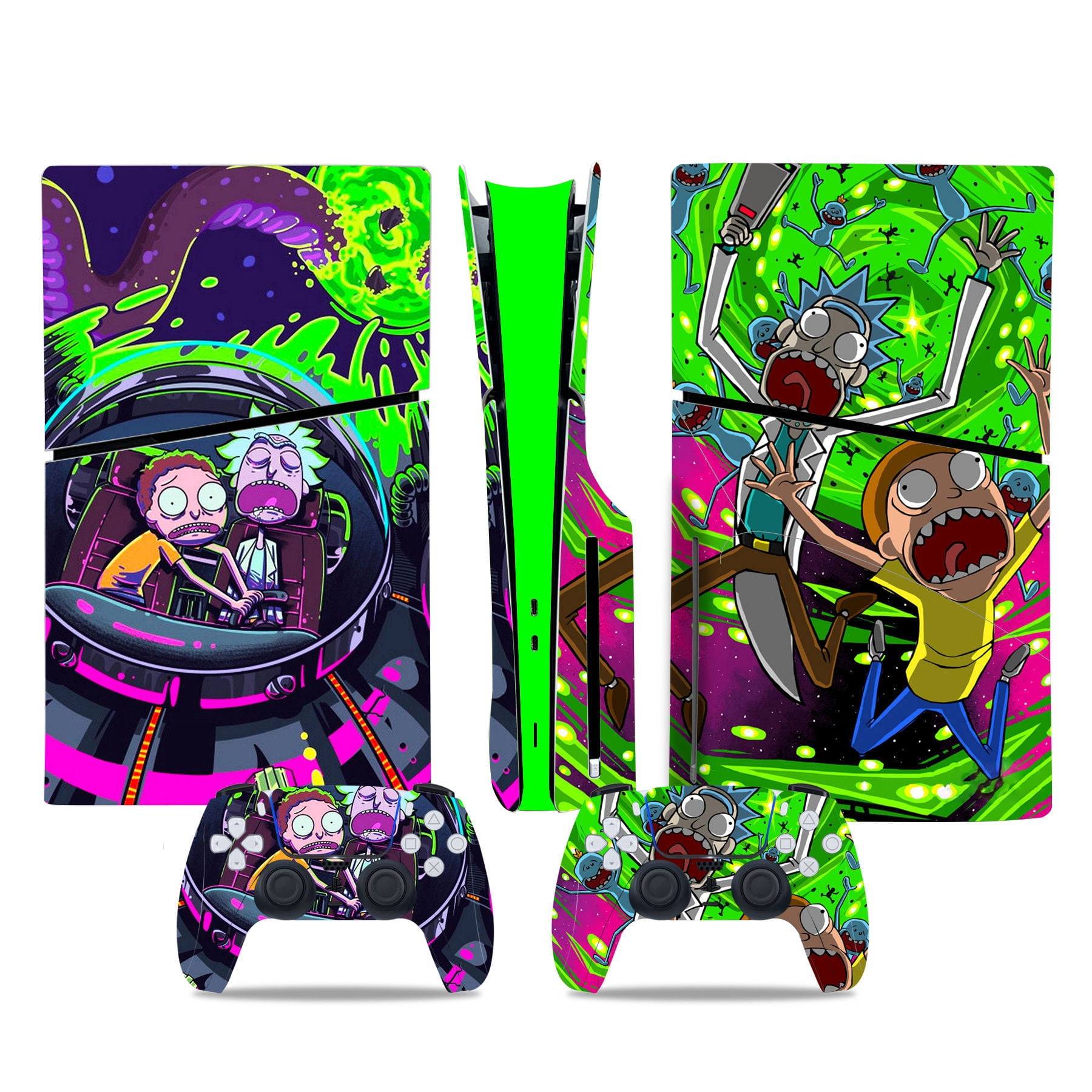 Colorful Skin Stickers for PlayStation 5 Slim Console and Controllers ...