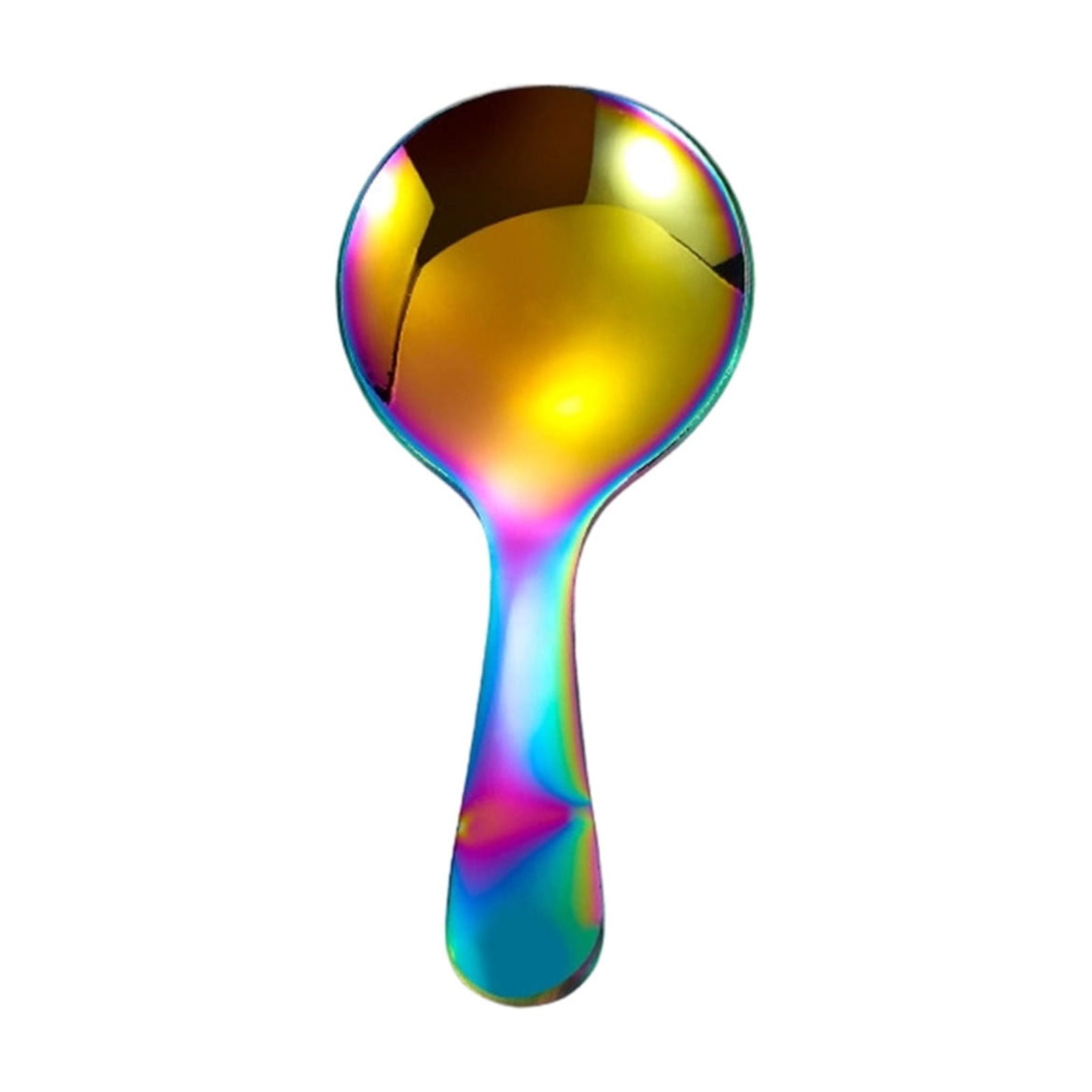 Colorful Small Stainless Steel Spoon With Short Handle For Childrens ...