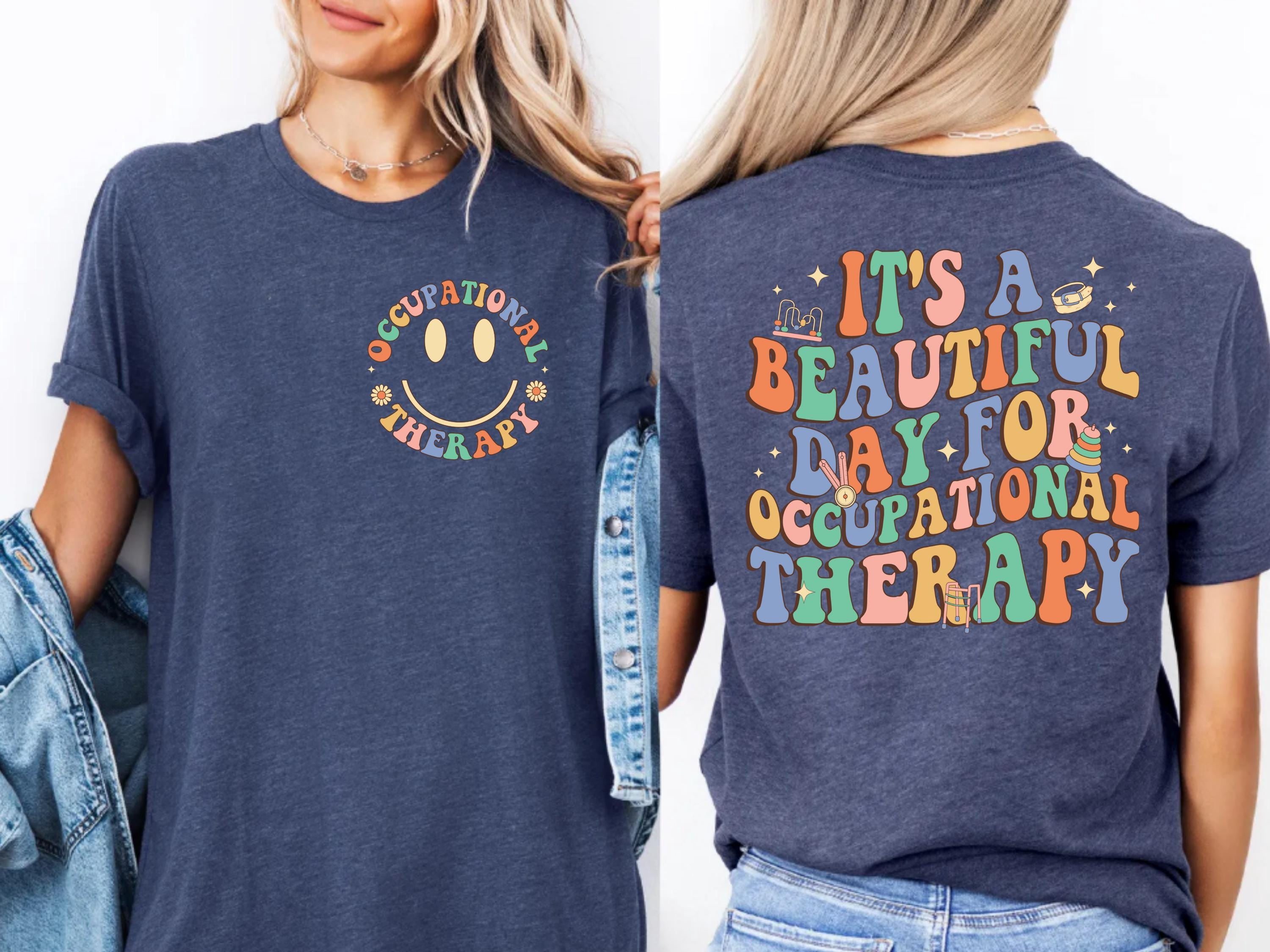 Colorful Smiley Face Occupational Therapy Sweatshirt - Comfort Colors ...