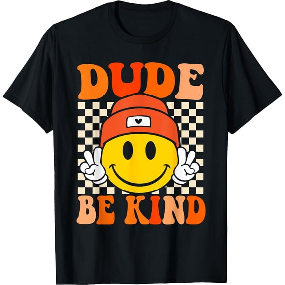 Colorful Smiling Face Dude Be Kind Unity Day Orange Anti Bullying T ...