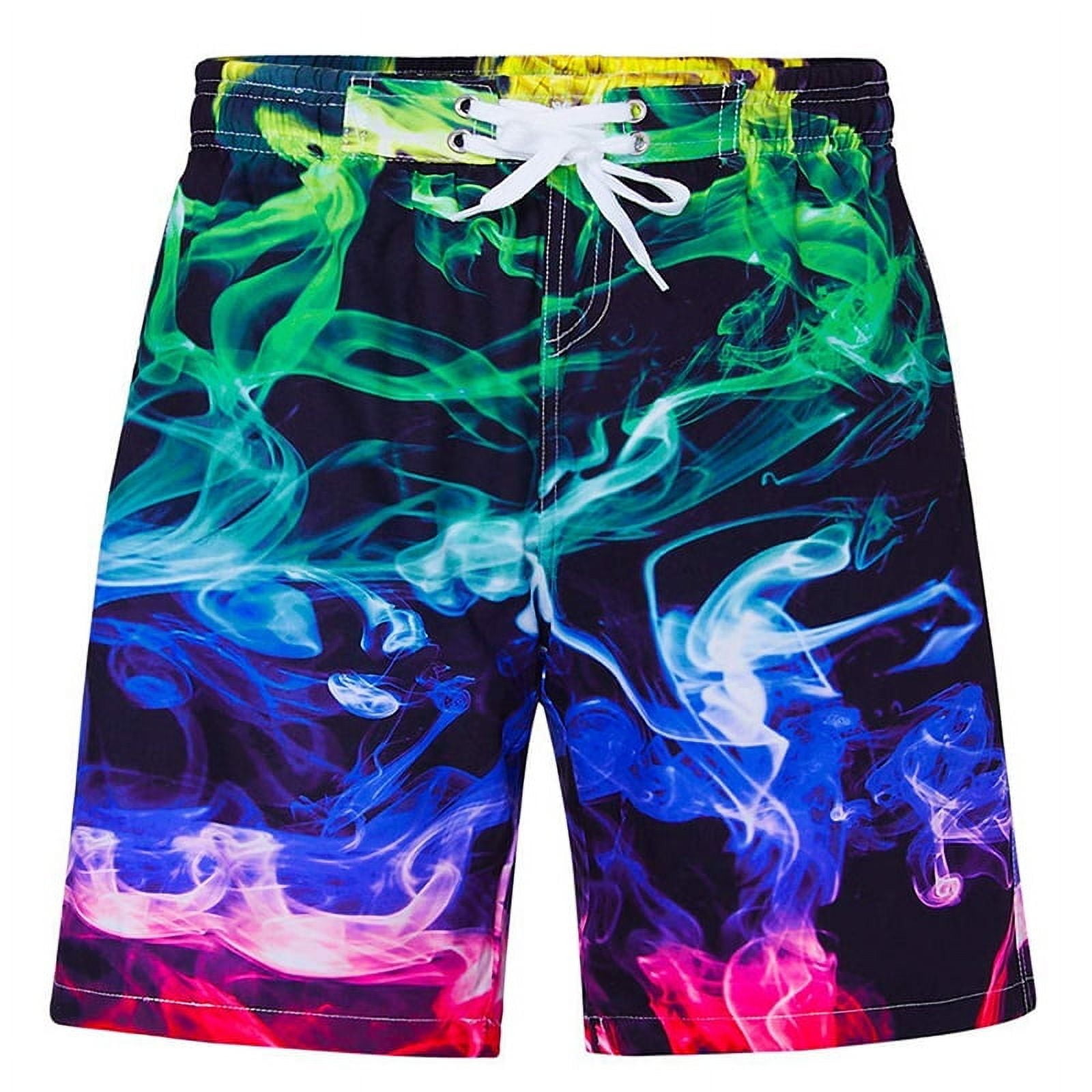 Colorful Smog Graffiti Starry Sky Shorts Pants Men 3D Printed y2k Board ...